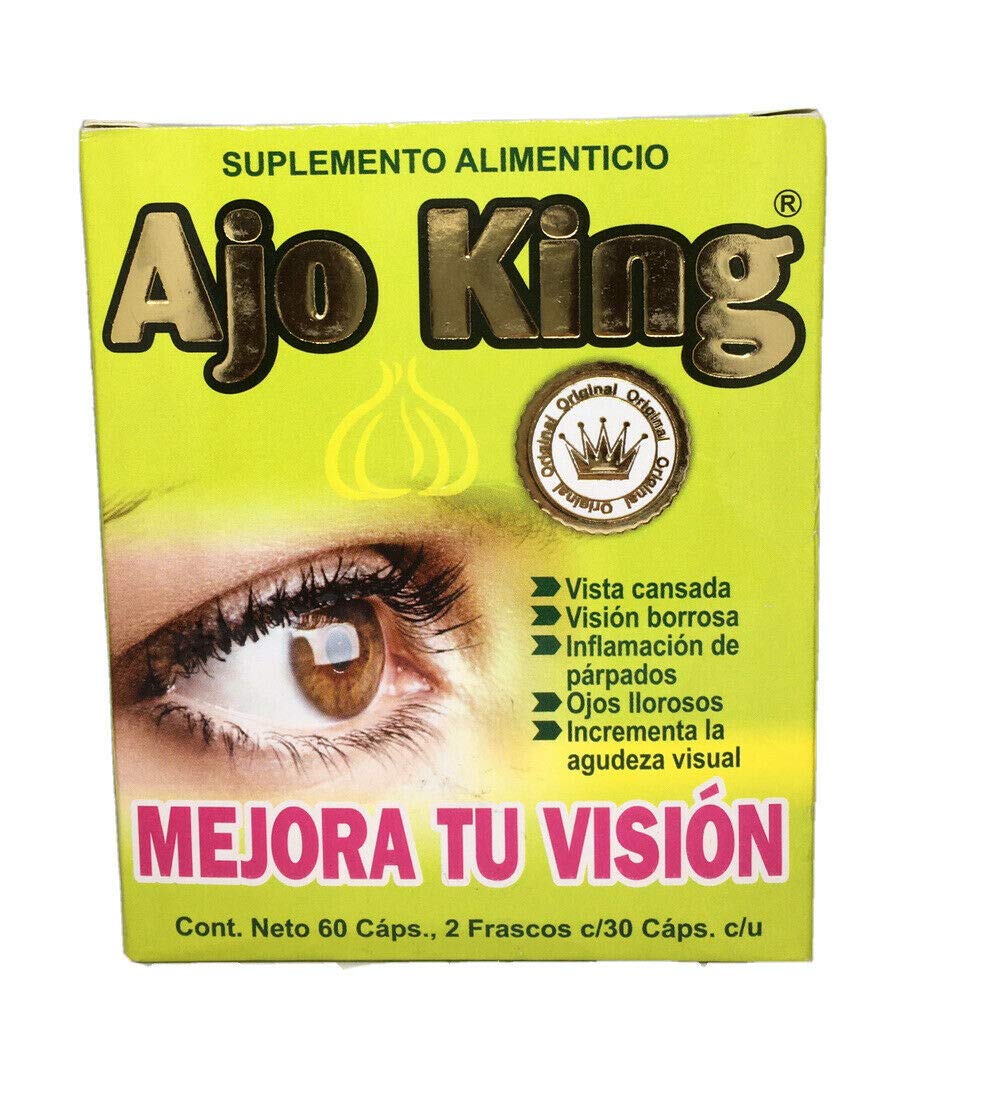 Buy Ajo King Suplemento Alimenticio para tu Vision 60 capsulas Online ...