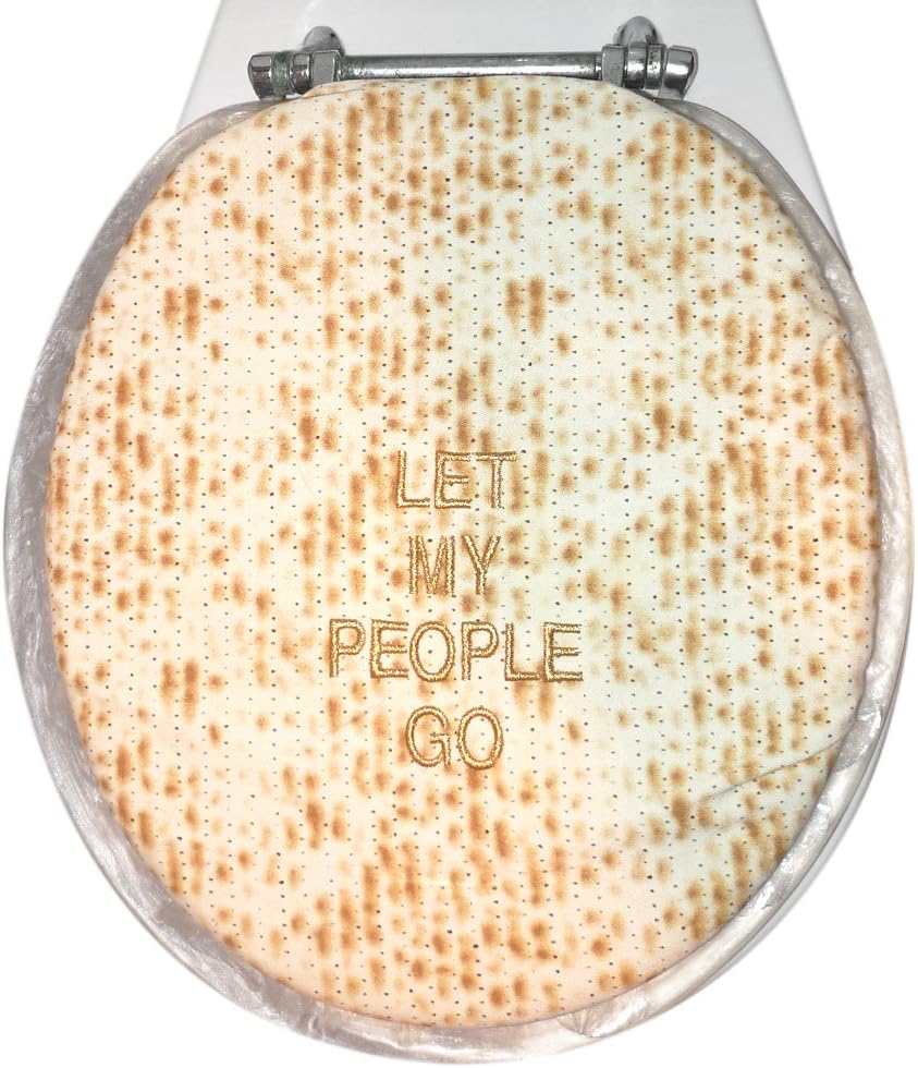Amazon.com: Davida Let My People Go - Jewish Matzoh Cloth Toilet Lid ...