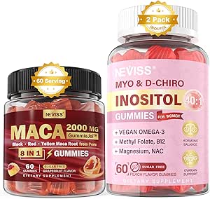 Amazon.com: NEVISS Sugar Free 1Pack Maca Root Filled Gummies & 2Pack ...