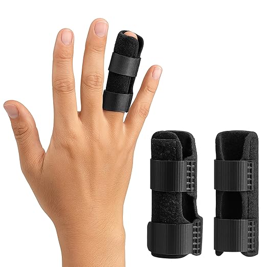 YEVON 2PCS Trigger Finger Splint - Enhanced Finger Brace with 2 ...