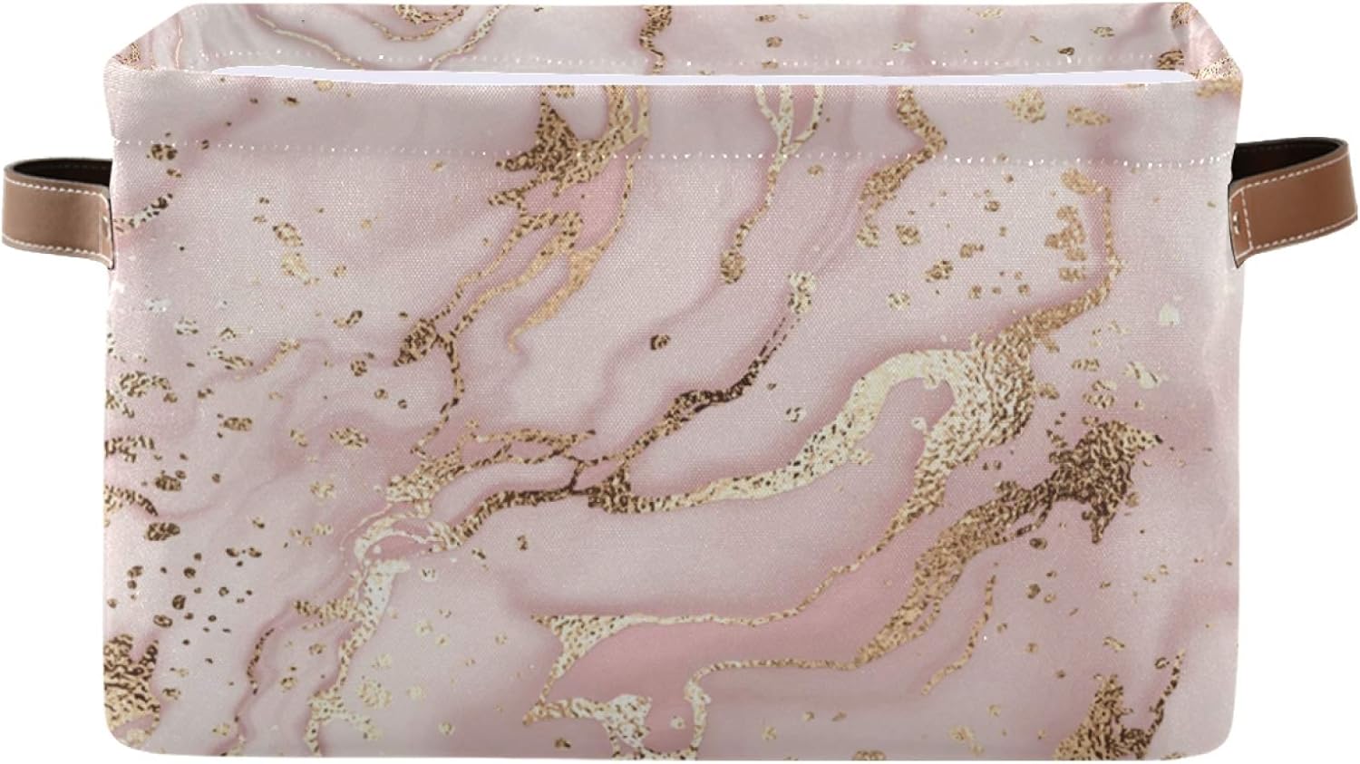 Amazon.com: susiyo Large Foldable Storage Bin Gold Glitter Marble ...