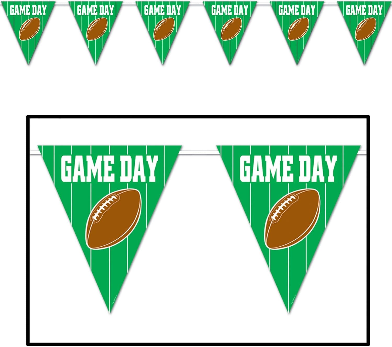 Amazon.com: Game Day Football Giant Pennant Banner Pkg/1 : Toys & Games