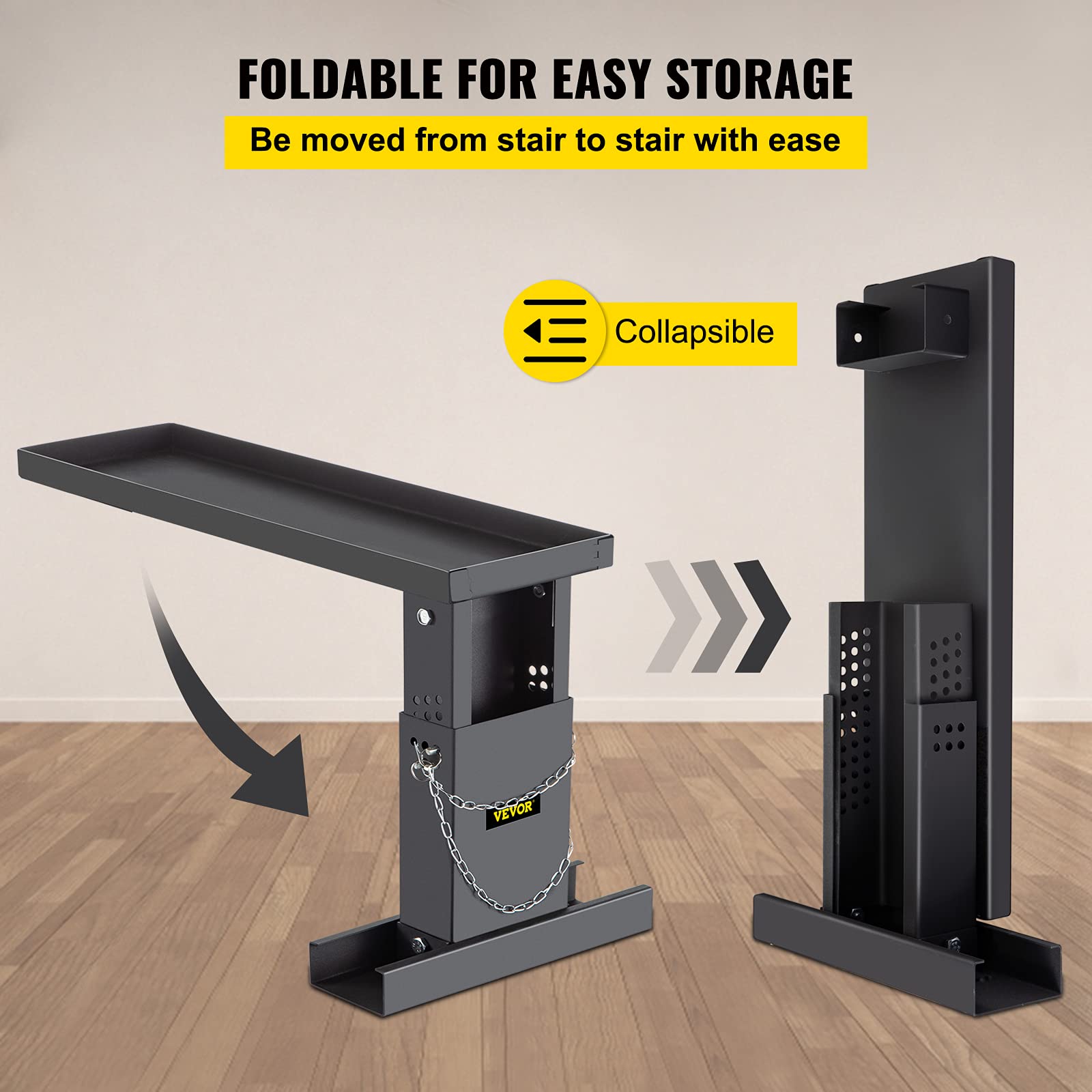 VEVOR Ladder Extender Pro 23.2 x 7.7 Inch, Foldable Stair Ladder 13.4â ...
