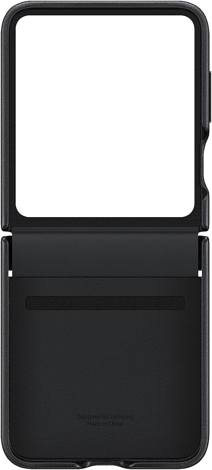 Amazon.com: SAMSUNG Galaxy Z Flip5 Flap Eco Leather Phone Case, Premium ...