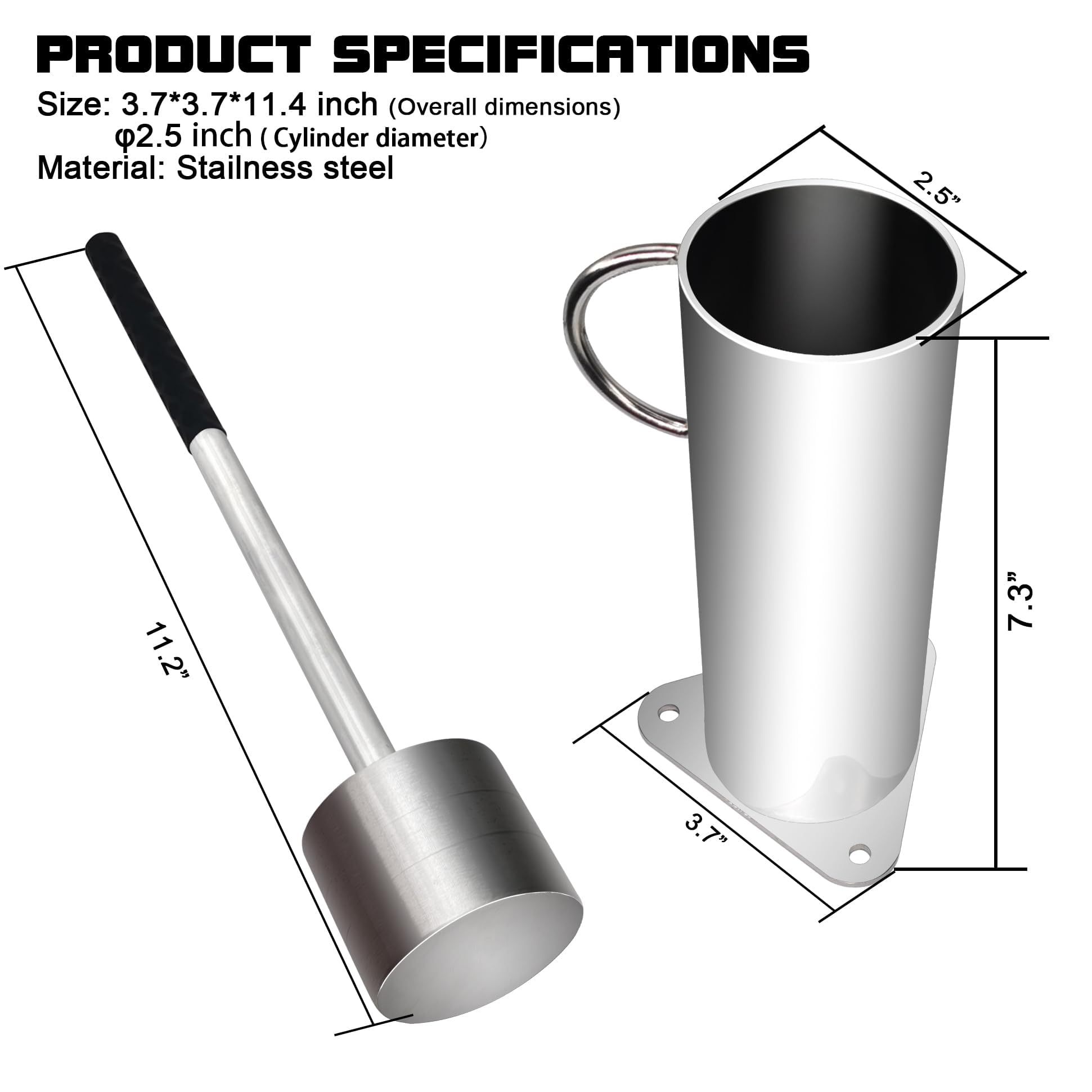 The Rock Manual Rock Crusher & Glass Breaker - Heavy Duty Ore ...