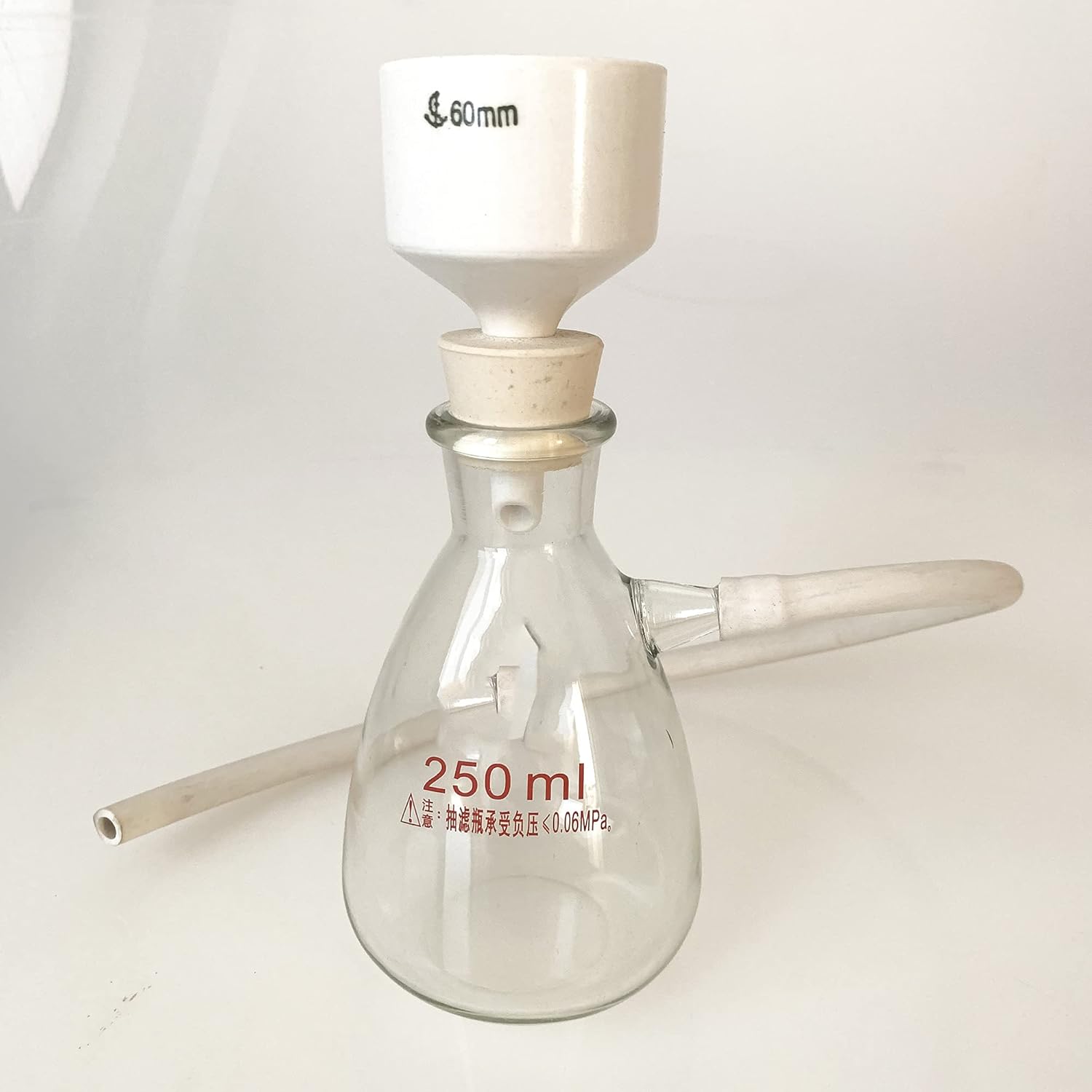 250ml Suction Filtration Kits, Porcelain Buchner Funnel, Heavy Wall ...