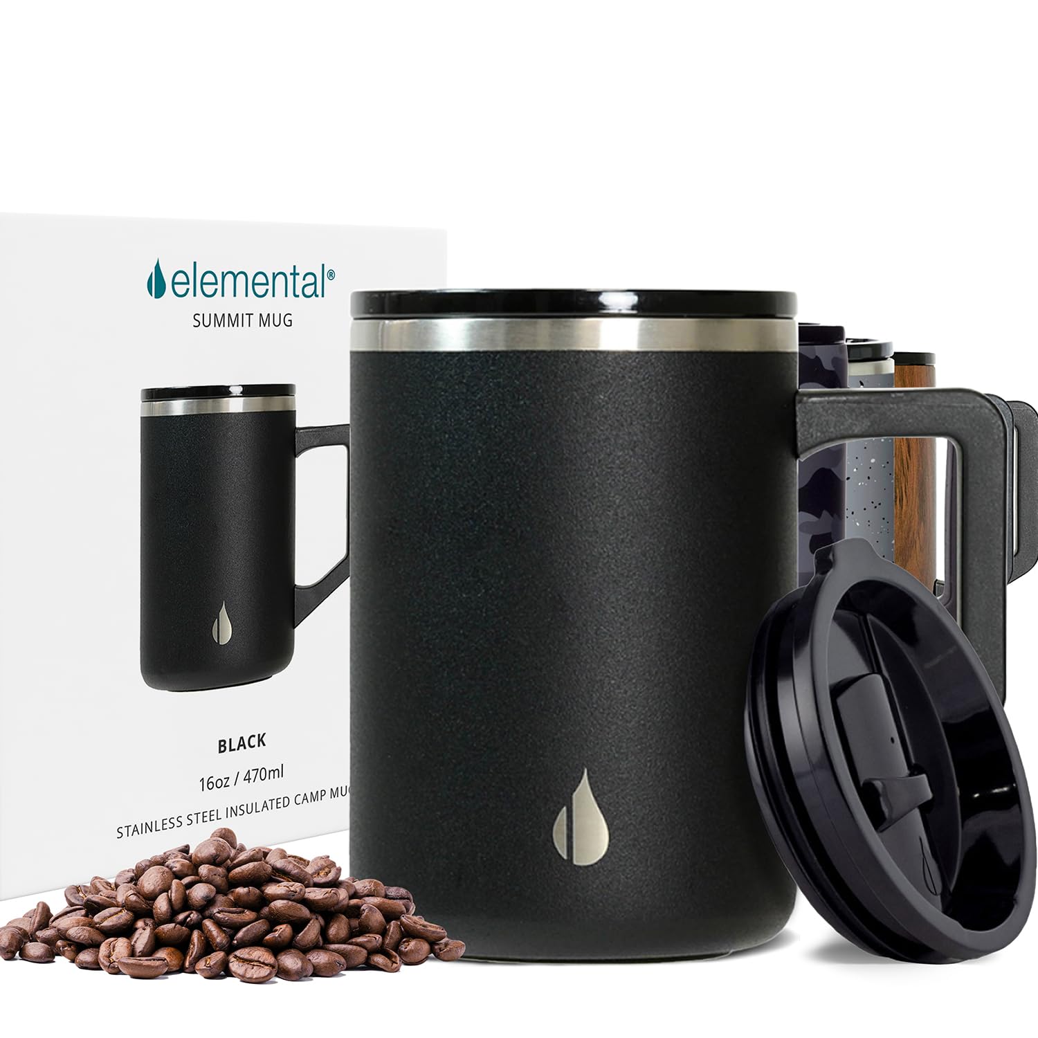 Snapklik.com : Elemental Insulated Coffee Mug - Triple-Wall Stainless ...