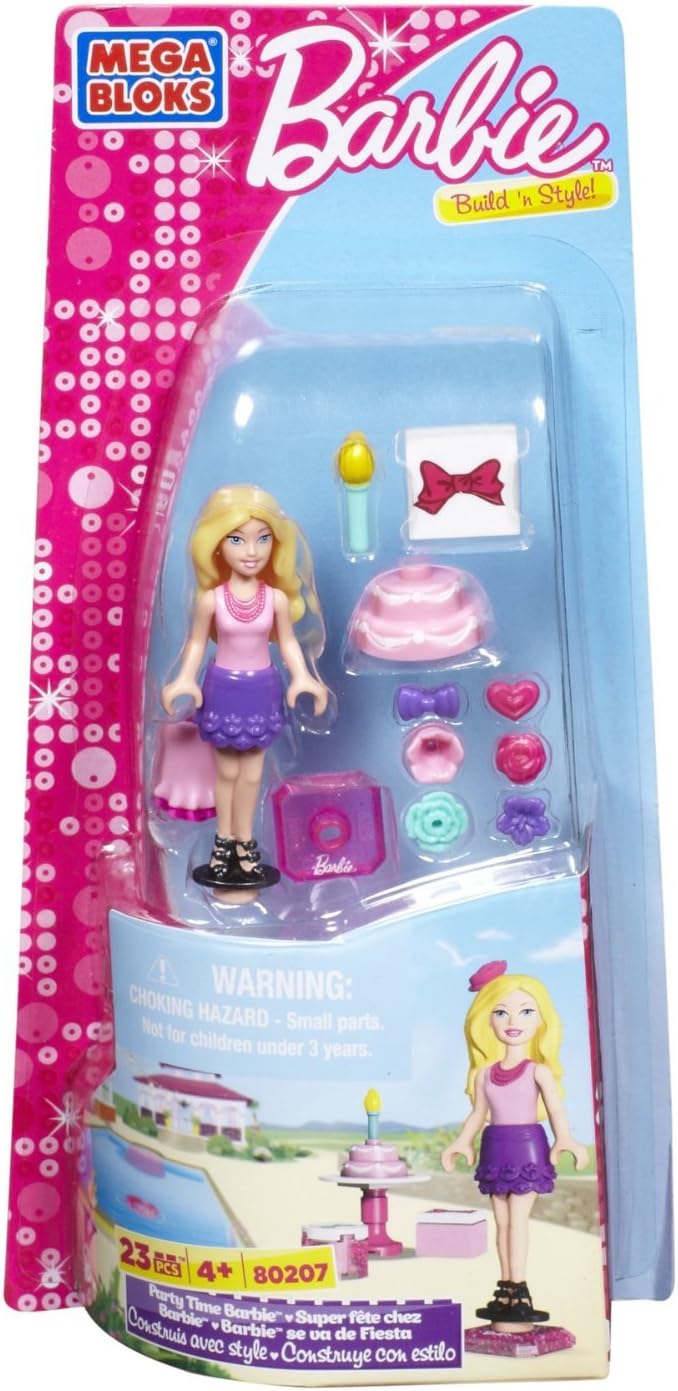 Mega Bloks-Barbie-Party Time Barbie, Dolls - Amazon Canada