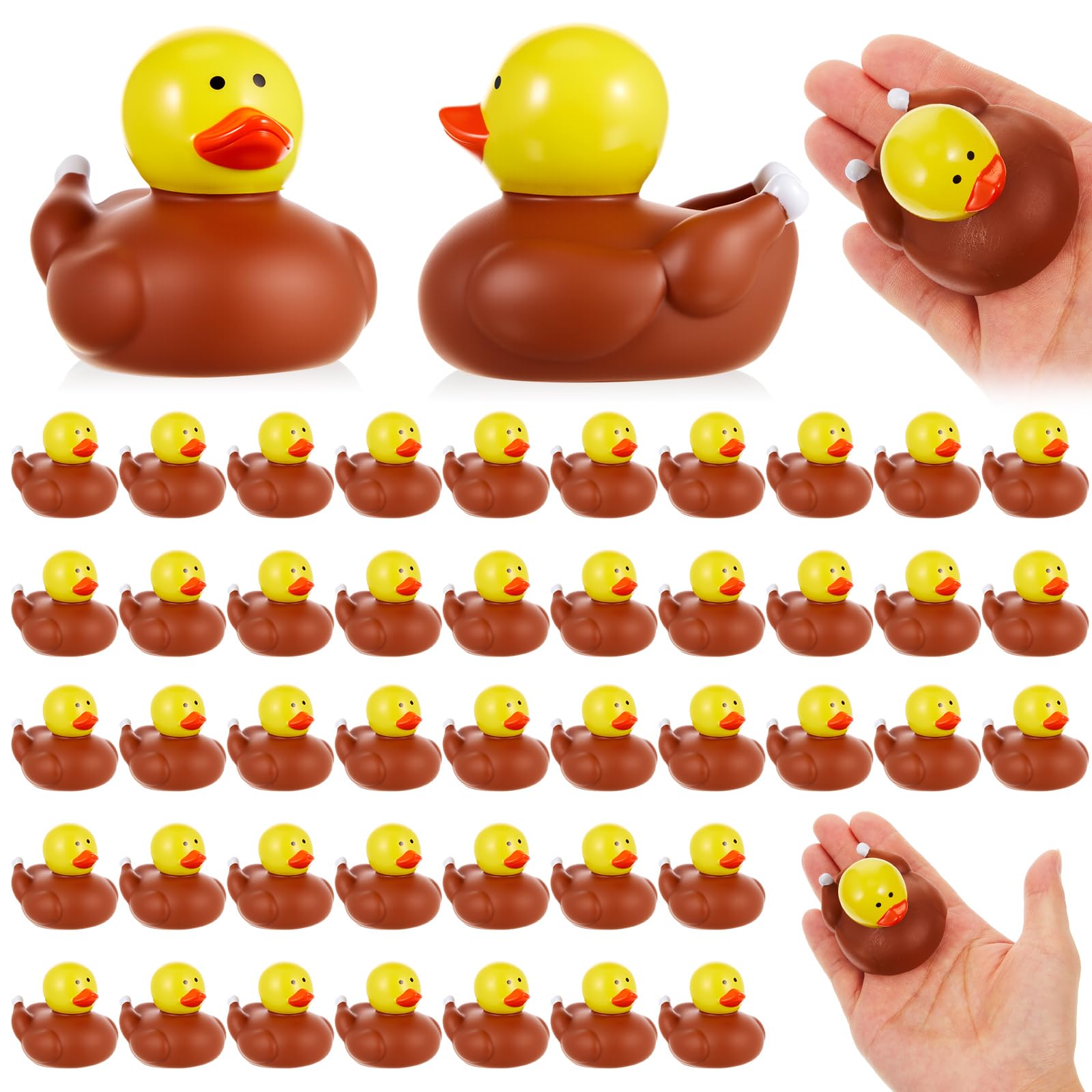 Snapklik.com : DEEKIN 50 Pcs Turkey Rubber Ducks 2 Inch For ...