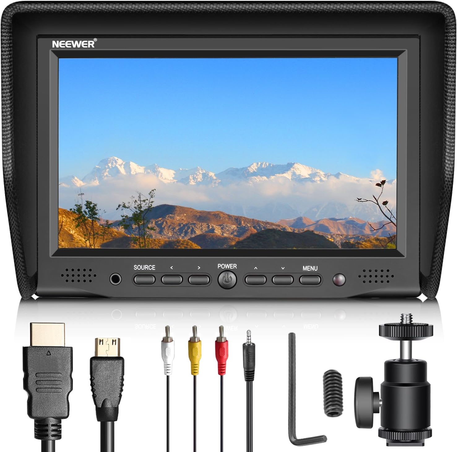 Amazon.com : Neewer 7-inch Field Monitor with VGA/AV/HDMI Input IPS ...