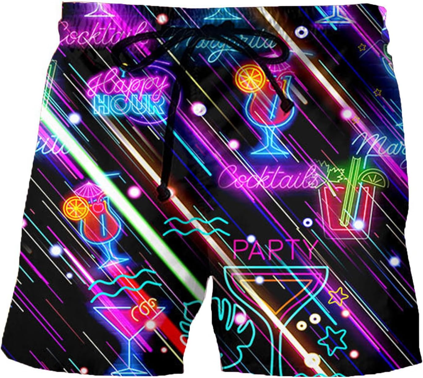 Drink Cocktail Men's Swim Trunks - Party Bar Quick Dry Beach Shorts ...