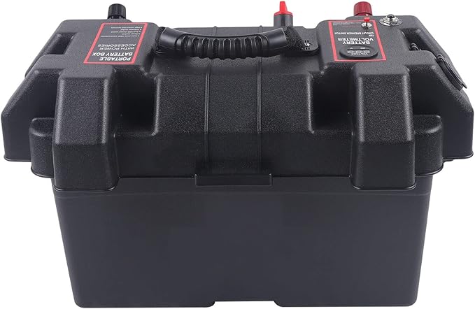 Leisure Battery Box Power Station for Caravan,Black Trolling Motor ...