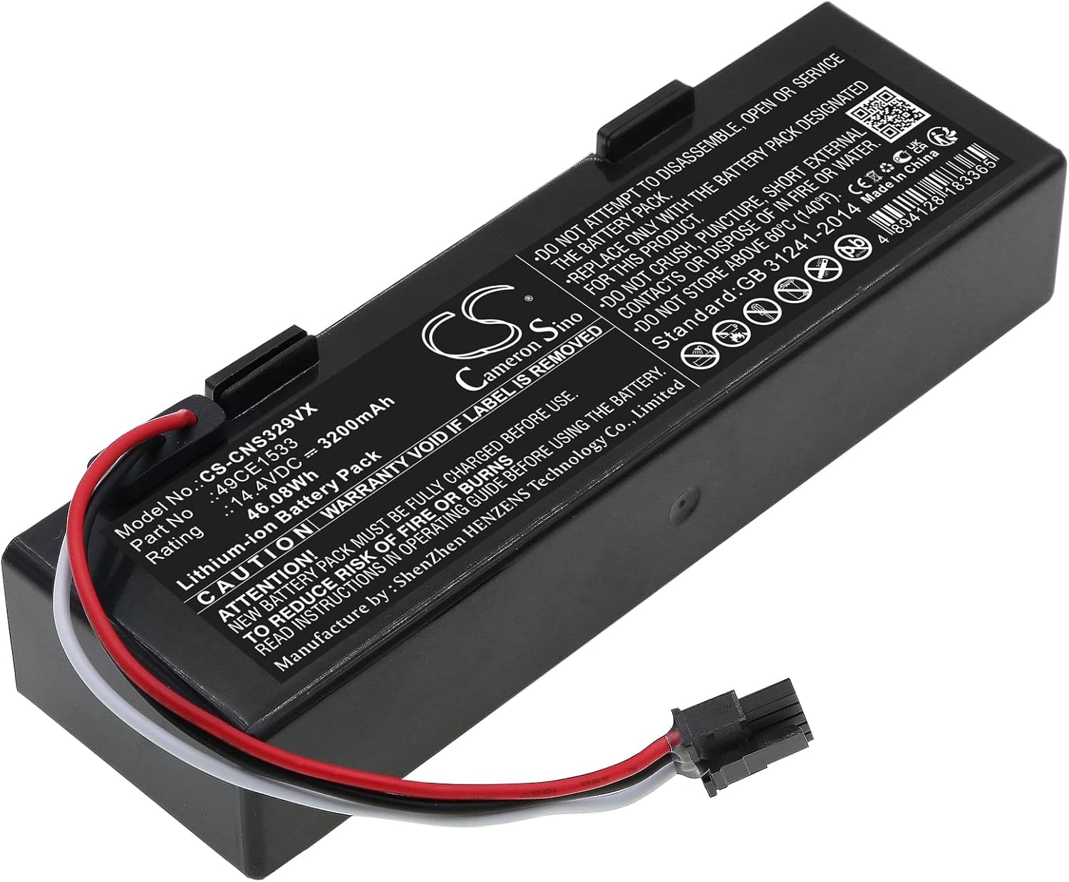 Amazon.com: FYIOGXG Cameron Sino Battery for CECOTEC Conga 3290, Conga ...