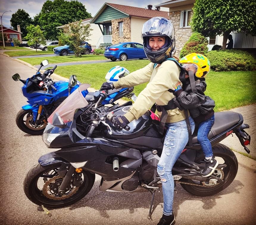 HBHBYNYN Children Motorcycle Safety Harness, with Storage Bag Child ...