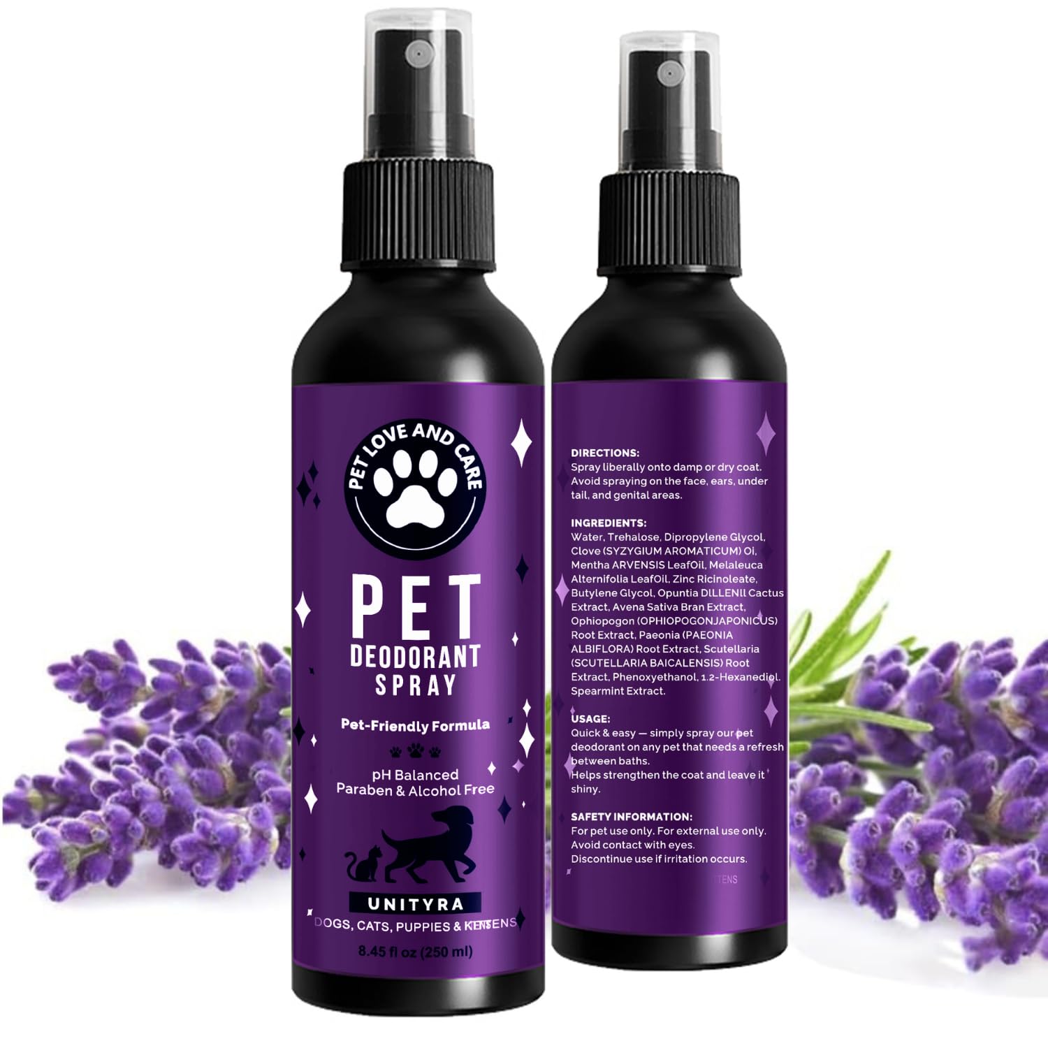 Amazon.com: Pet Odor Eliminator Spray – Lavender Scent Deodorizer for ...