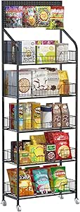 Amazon.com: Nisorpa 5 Tier Supermarket Retail Display Rack, Free ...