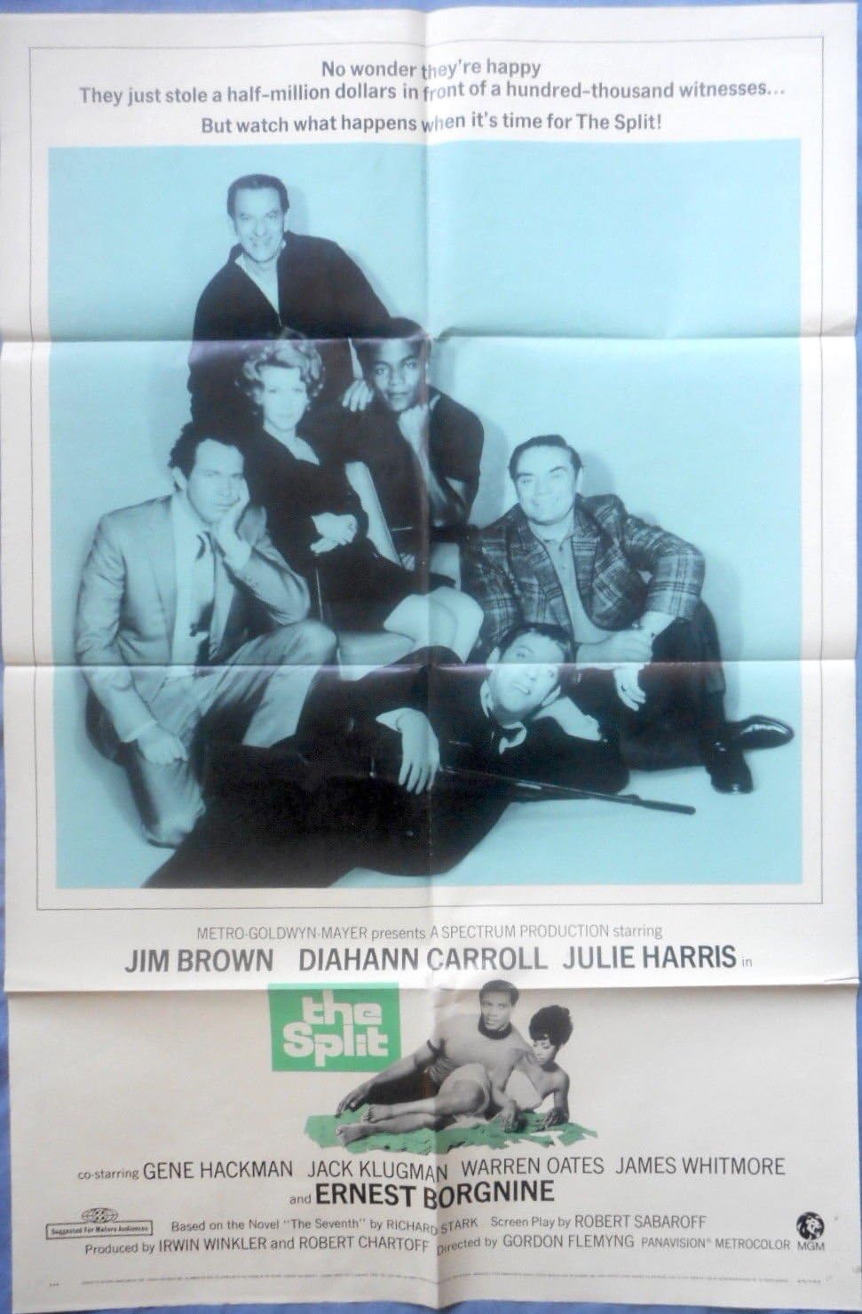 THE SPLIT MOVIE POSTER Jim Brown Diahann Carroll Gene Hackman Film Noir ...