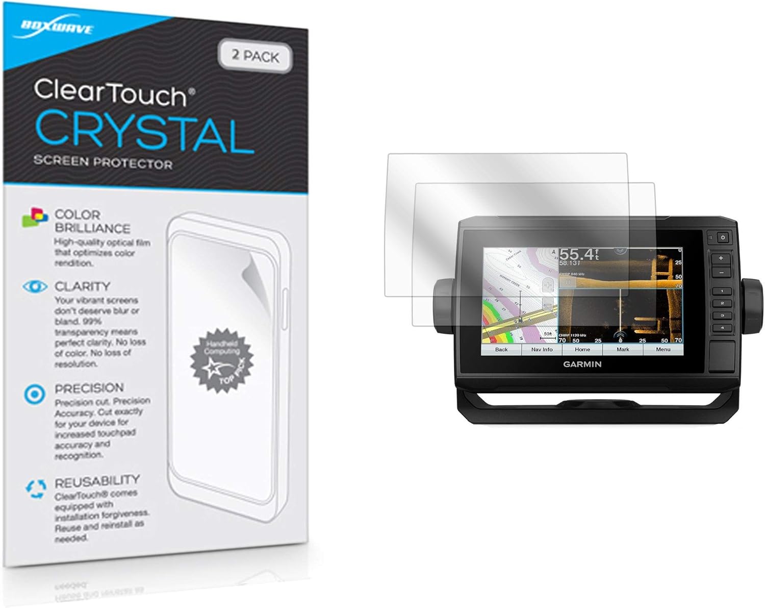 Amazon.com: BoxWave Screen Protector Compatible with Garmin echoMAP UHD ...