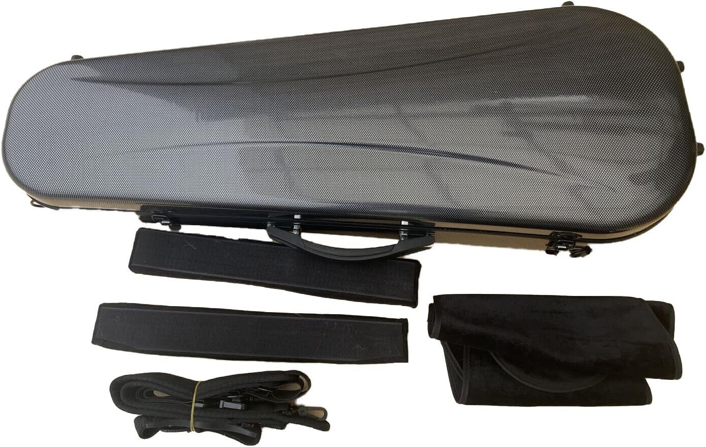Amazon.com: Hard Carbon Fiber Viola Case - 15/16 Inch Strong Light Viola Box (Black) : Musical ...