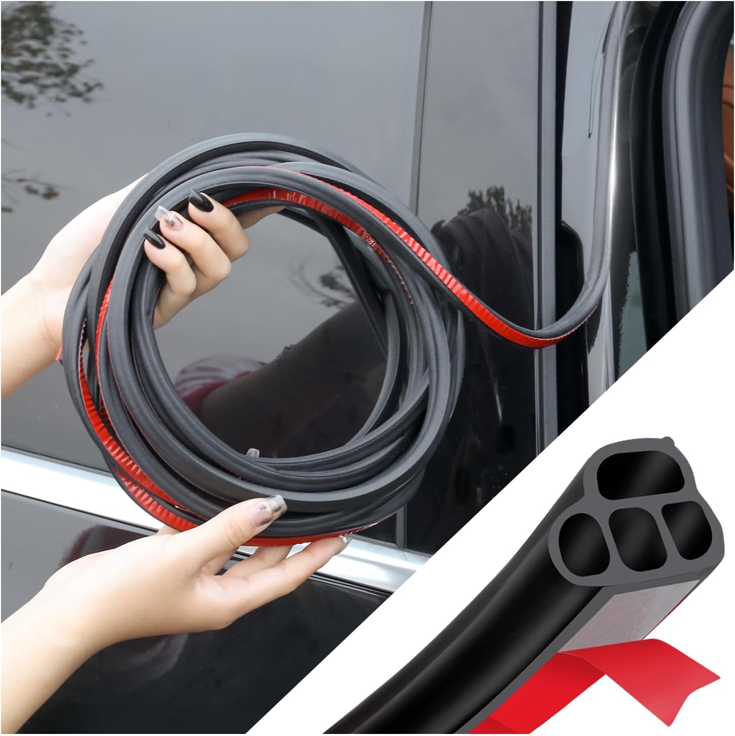 Gomas Para Puerta De Coche, 1.7M/5.6Ft Car Front Windshield Window Seal ...