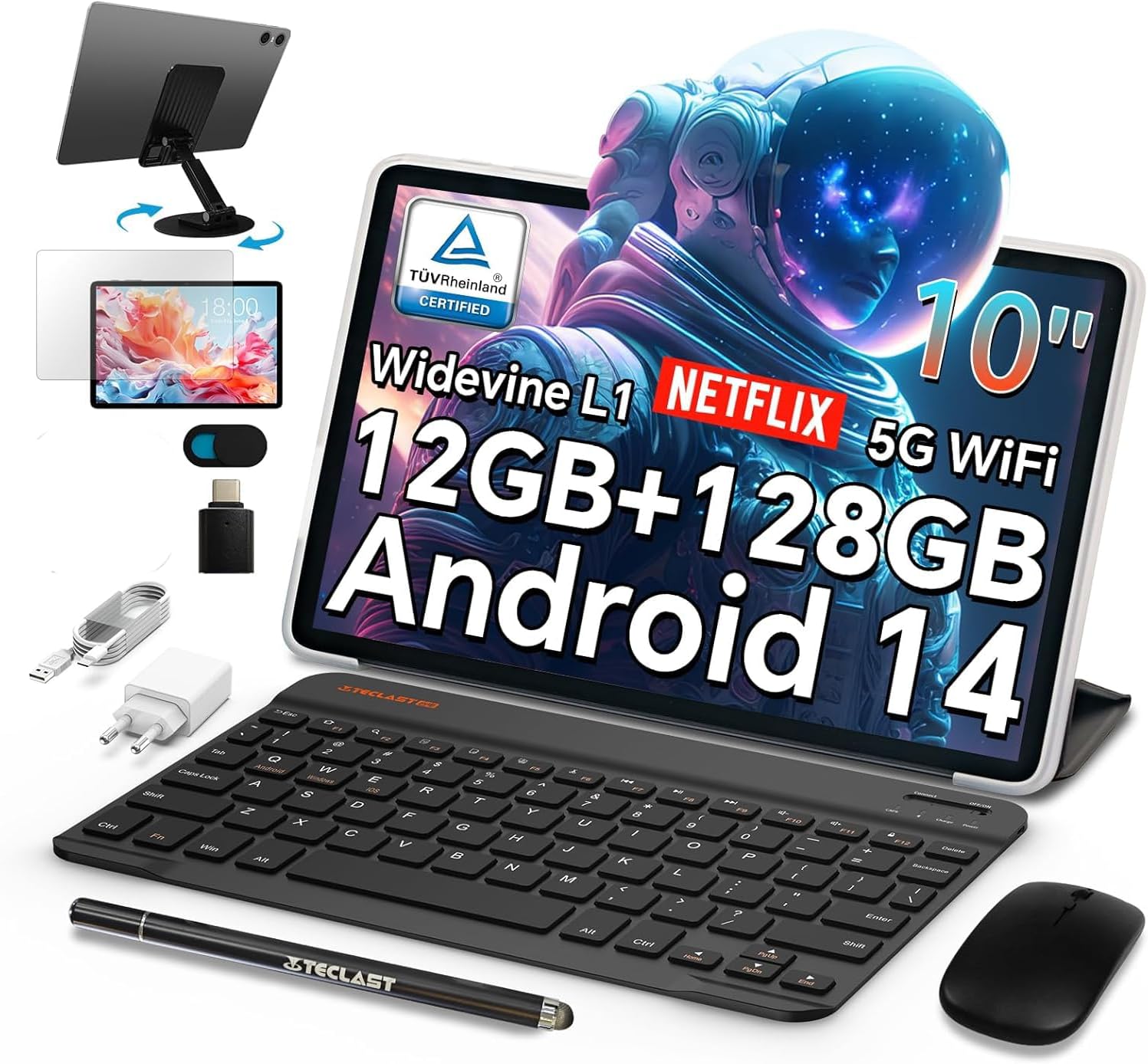 Amazon.com : TECLAST Tablet Android 14 Tablets, P30T 10 Inch Tablet ...