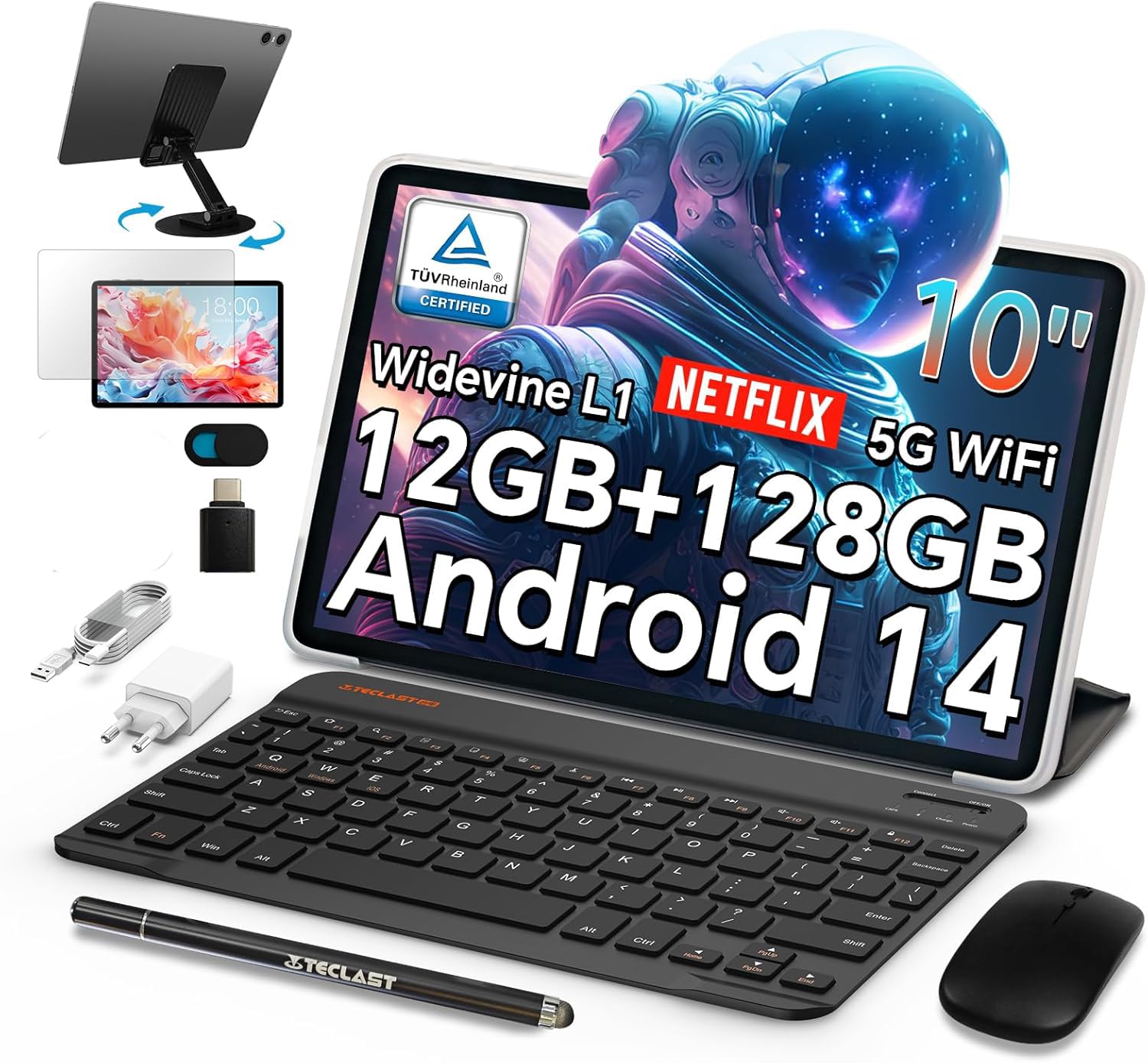 Amazon.com : TECLAST Tablet Android 14 Tablets, P30T 10 Inch Tablet ...