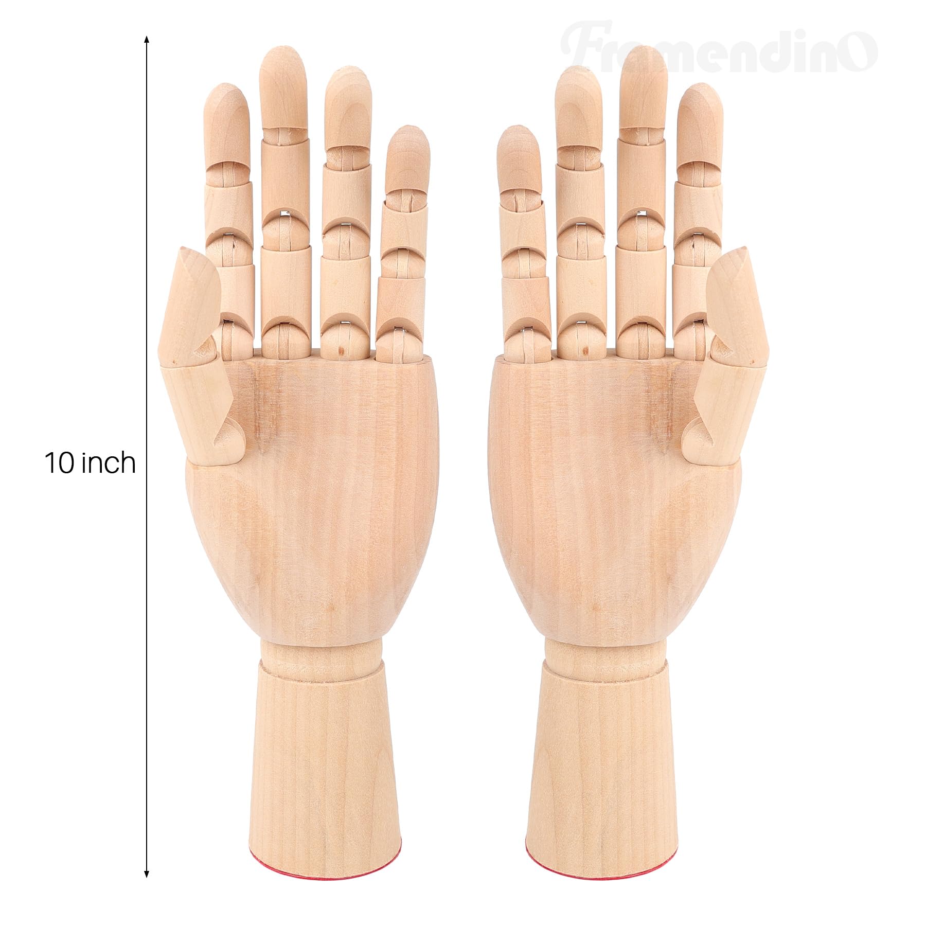 Snapklik.com : 2 Pack 10" Wood Hand Model Wooden Right Left Artist ...
