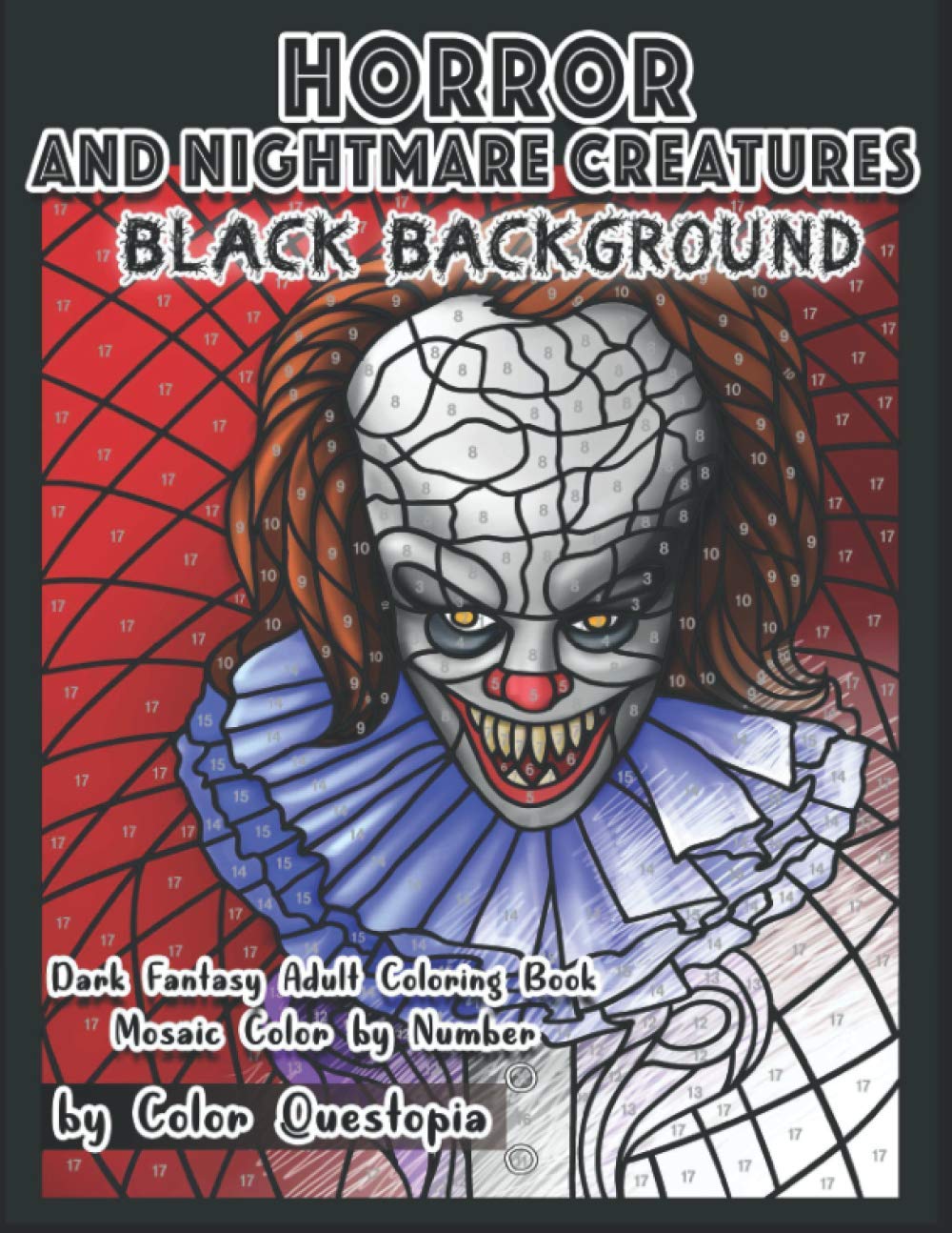 Amazon.com: Horror and Nightmare Creatures Black Background -Mosaic ...