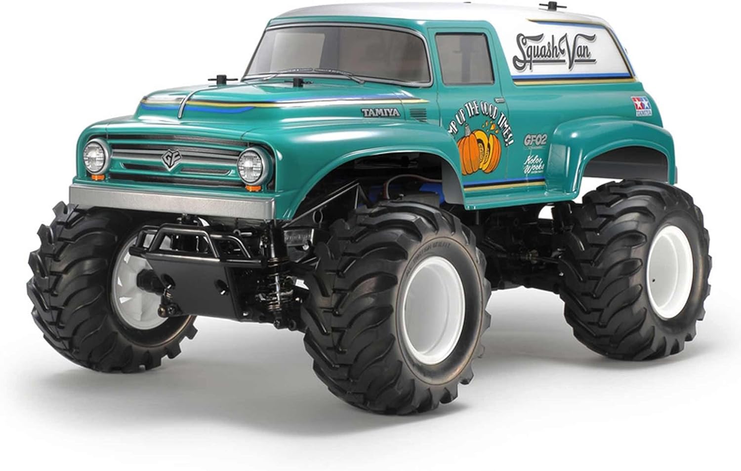 Amazon.com: Tamiya 47497 1:10 RC Squash Van 4WD GF-02 Prepainted Remote ...