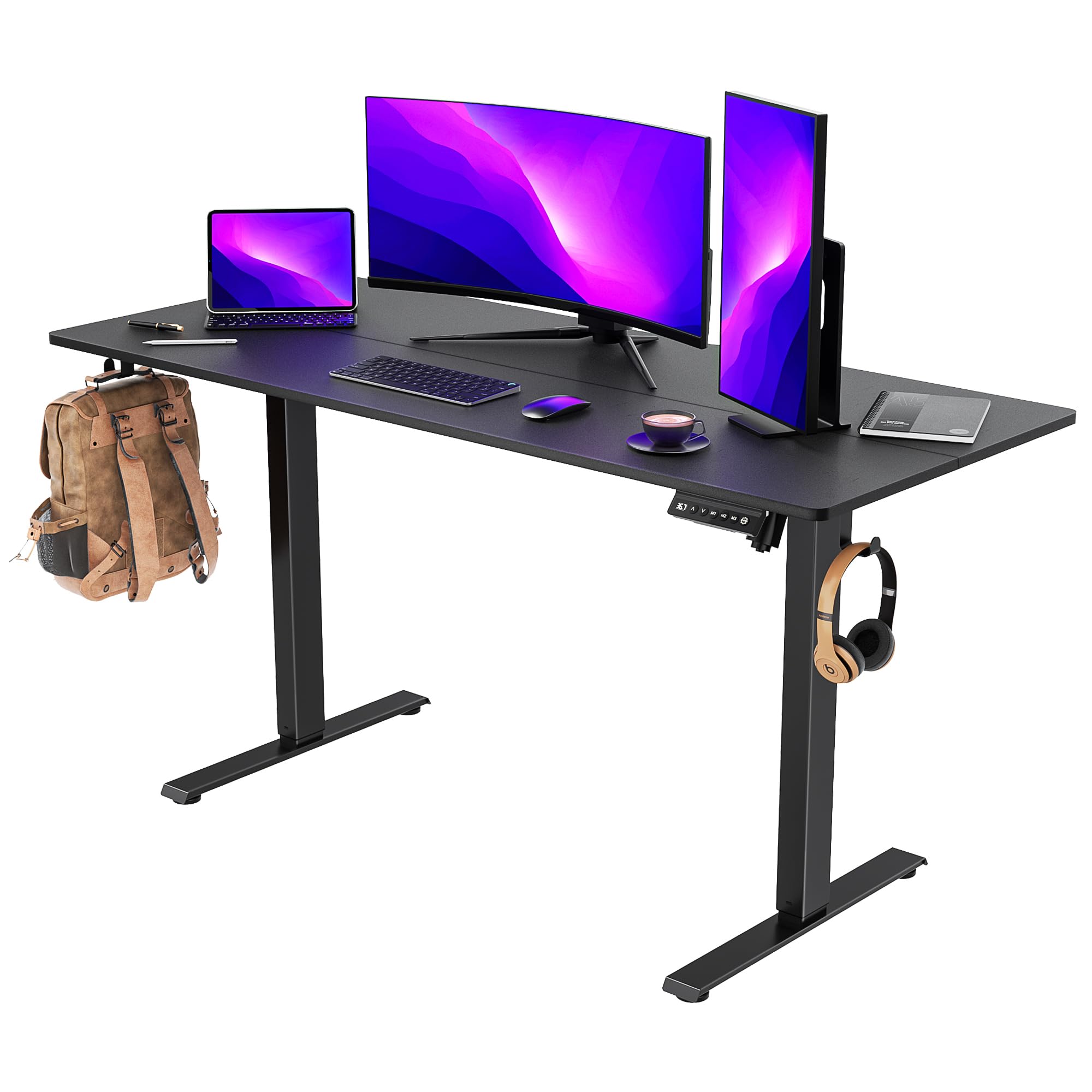 Amazon.com: VVENACE 55 Inch Electric Standing Desk Adjustable Height ...