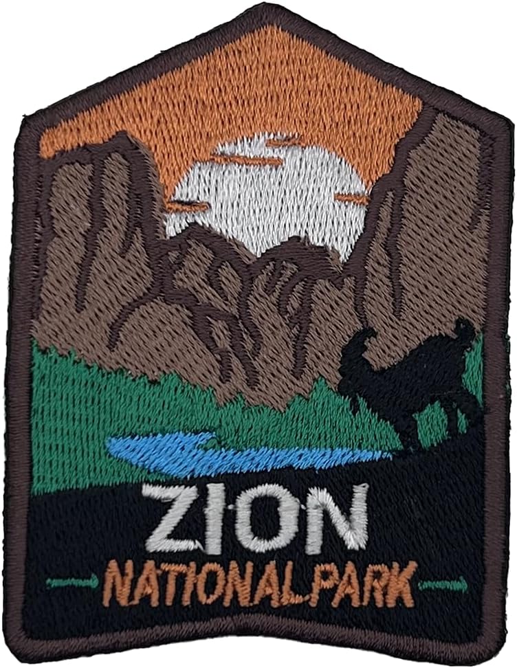 Amazon.com: Zion US National Park Patch Souvenir - Embroidered Travel ...