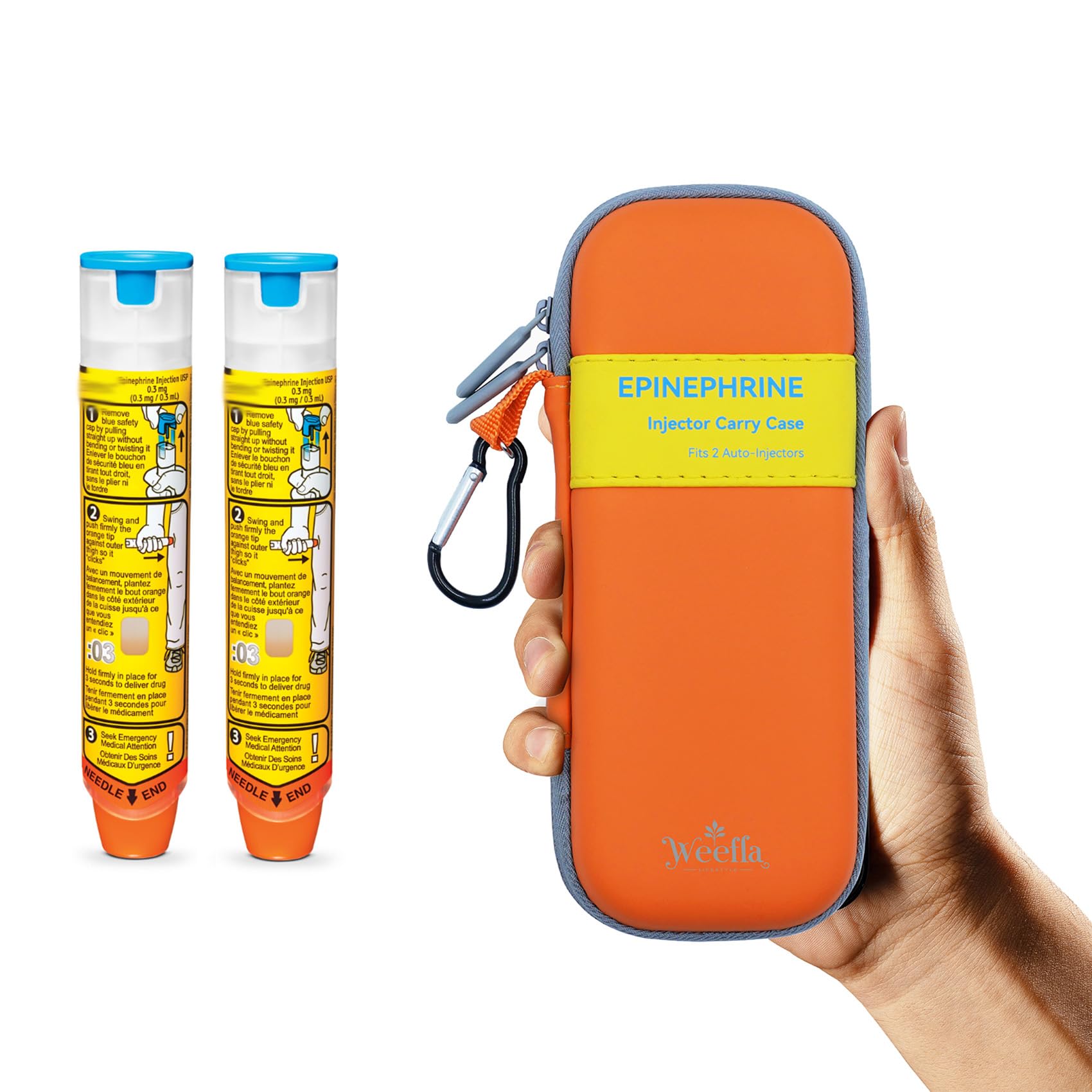Amazon.com: weefla Empty EpiPen Hard-Shell Carry Case, Ultra Slim ...