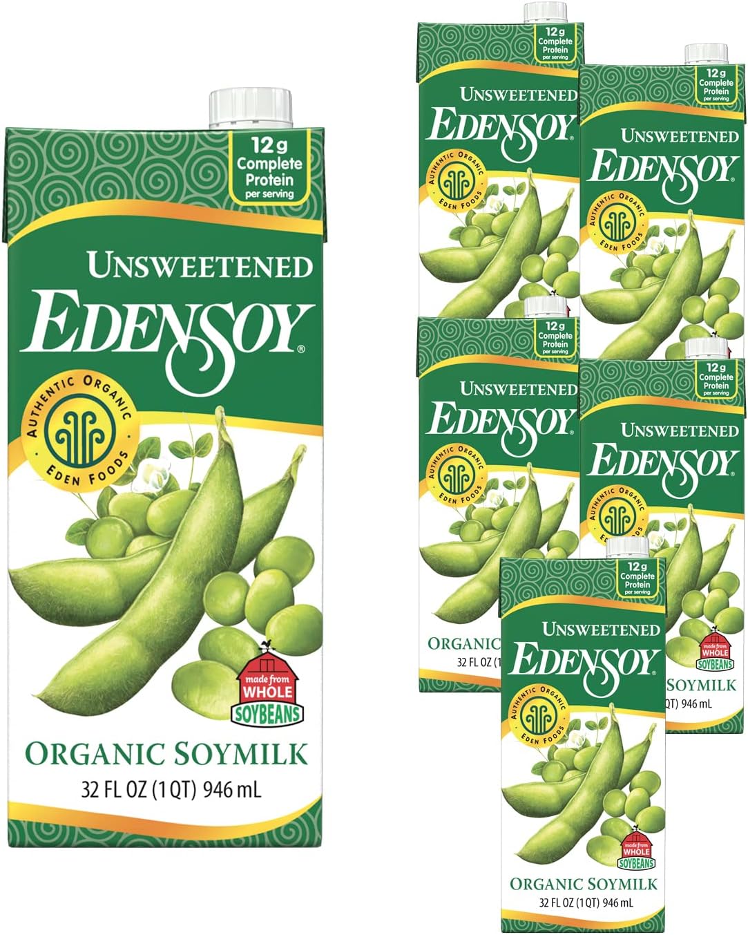 Amazon.com: Edensoy Unsweetened Eden Organic Soymilk, Non-GMO, USA ...
