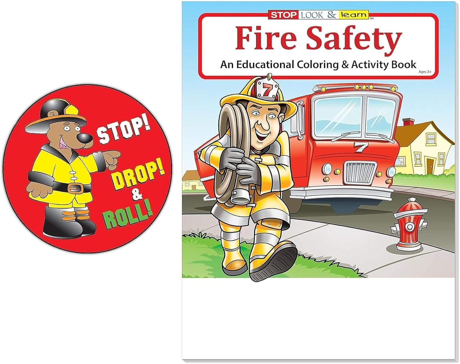 Amazon.com: ZOCO - Fire Safety Gifts for Kids - Firefighter Coloring ...
