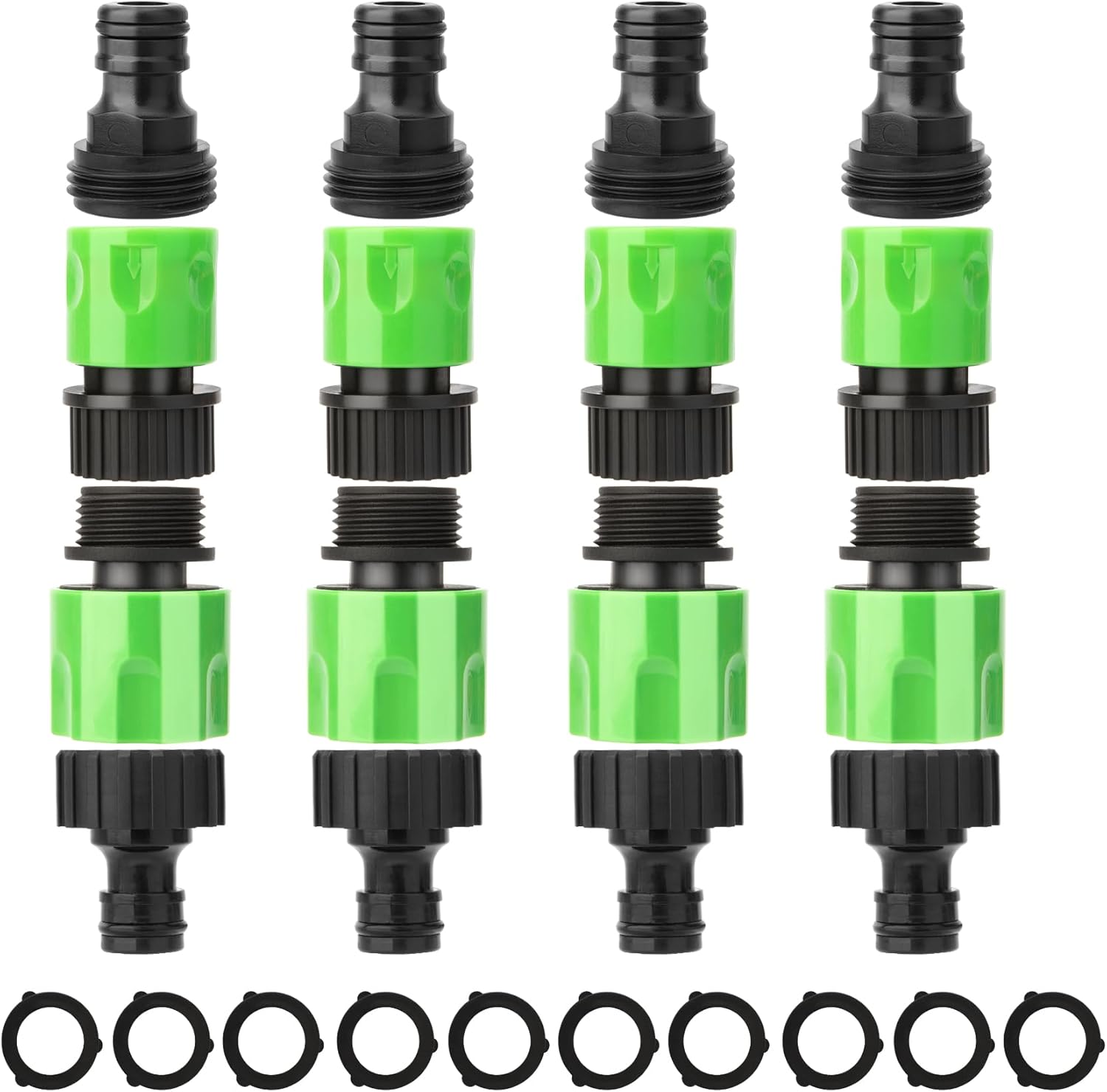 Amazon.com: 16 Pieces Garden Hose Connectors,Quick Release Hose ...