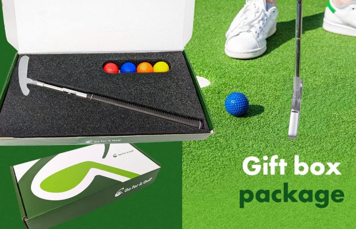 Putter ajustable para niños con eje retráctil y mano derecha e ...