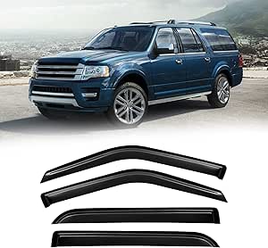 Amazon.com: CMVT Auto Window Visors for Ford Expedition 1997-2017, Rain ...