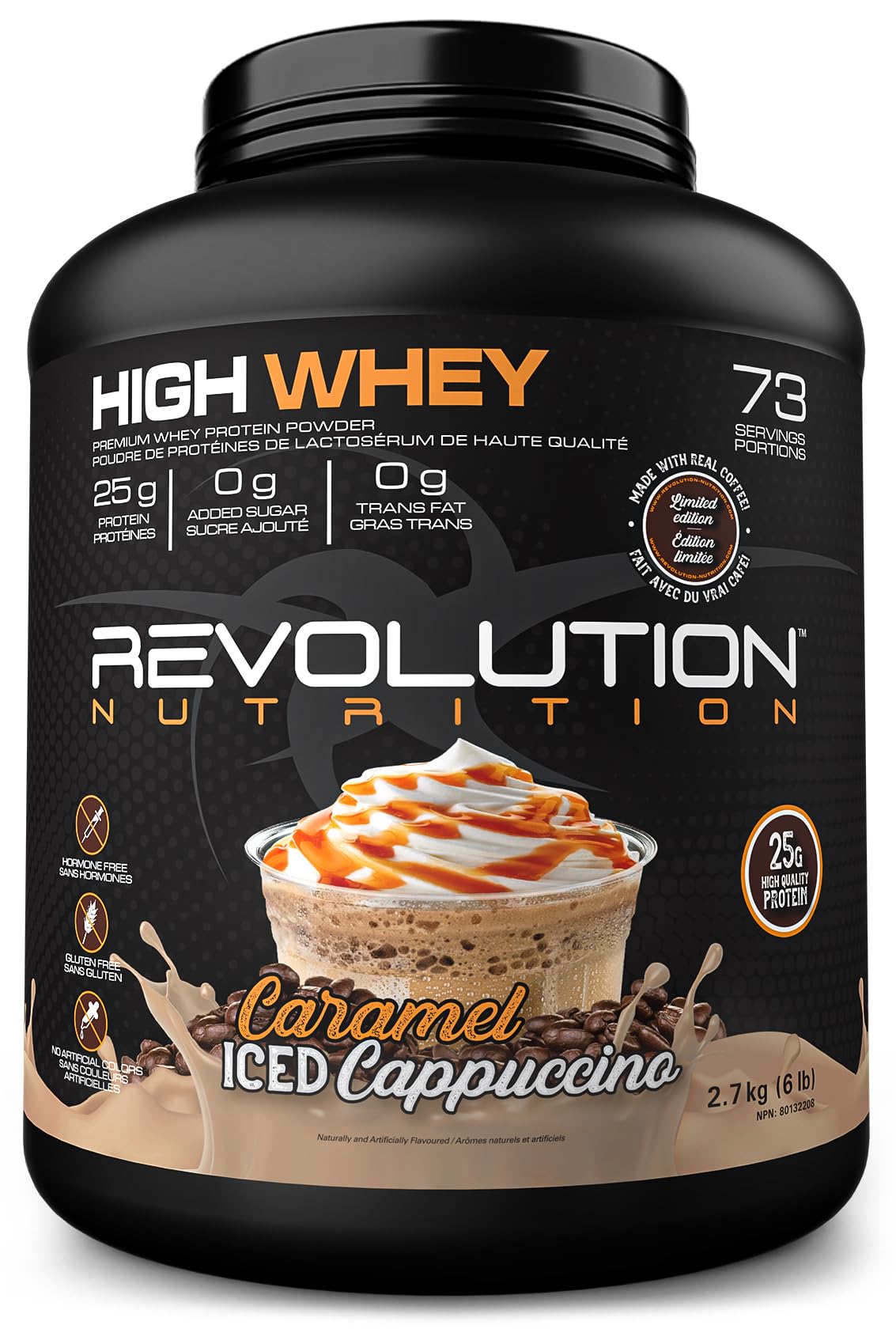 Revolution Nutrition, High Whey, Protein Powder, Whey Isolate, Gluten ...