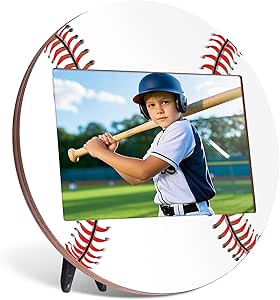 Amazon.com - ZhowHoHo Baseball Picture Frame 4x6 Sport Themed Wooden ...