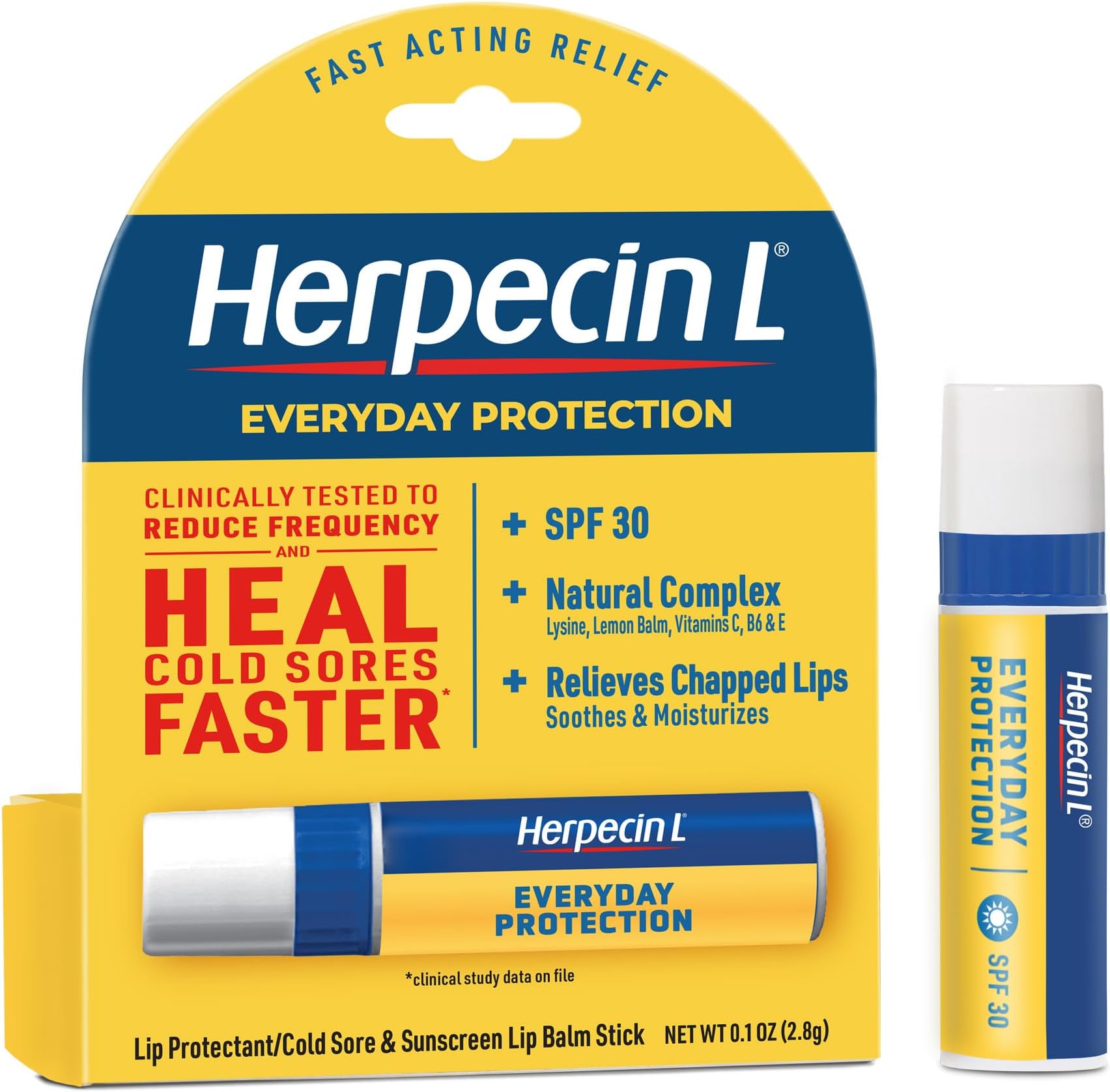 Amazon.com: Herpecin L Lip Balm Stick; Cold Sore Sun & Fever Blisters ...