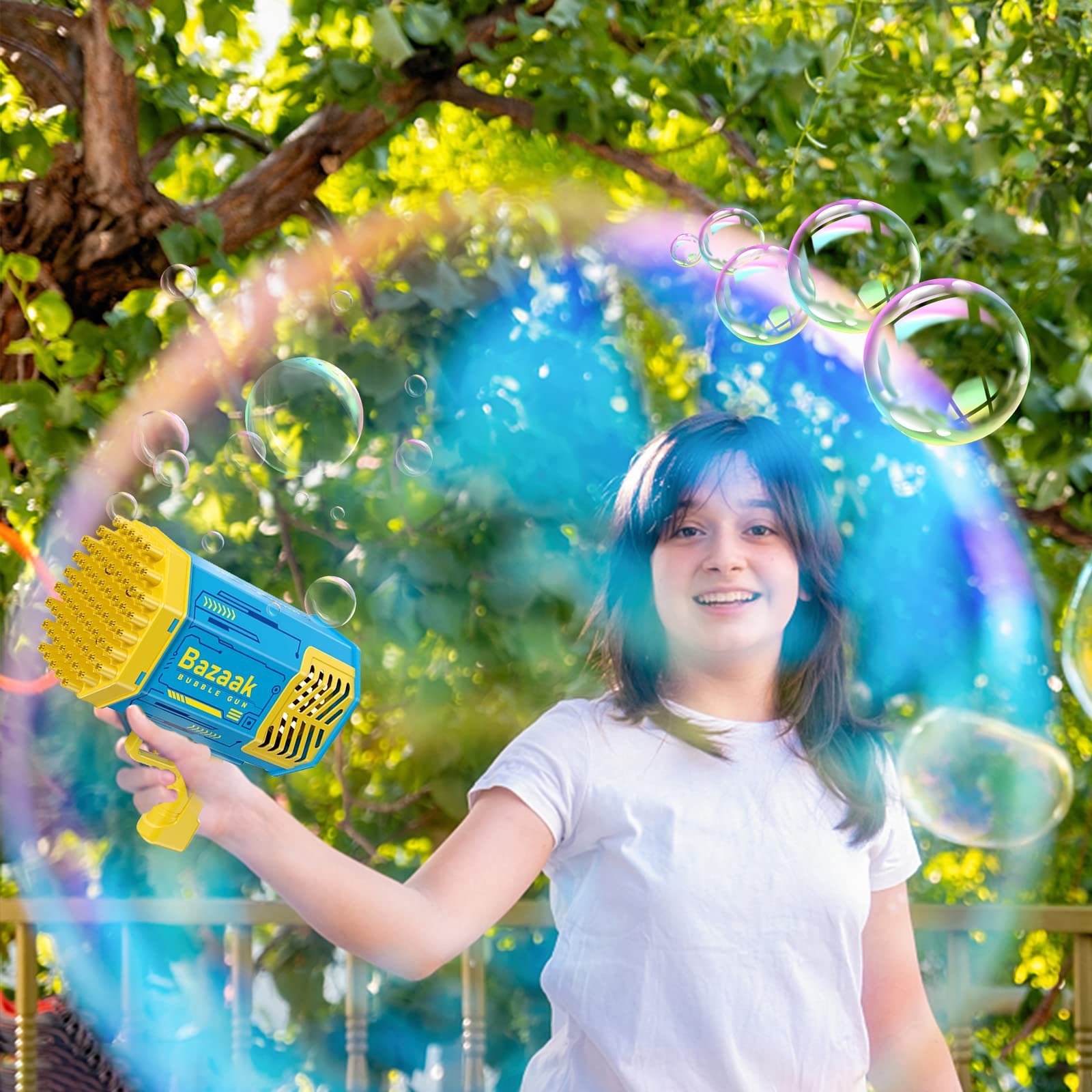 Buy Bazooka Bubble Gun, Bazooka Bubble Machine Gun Blaster, 69 Hole ...