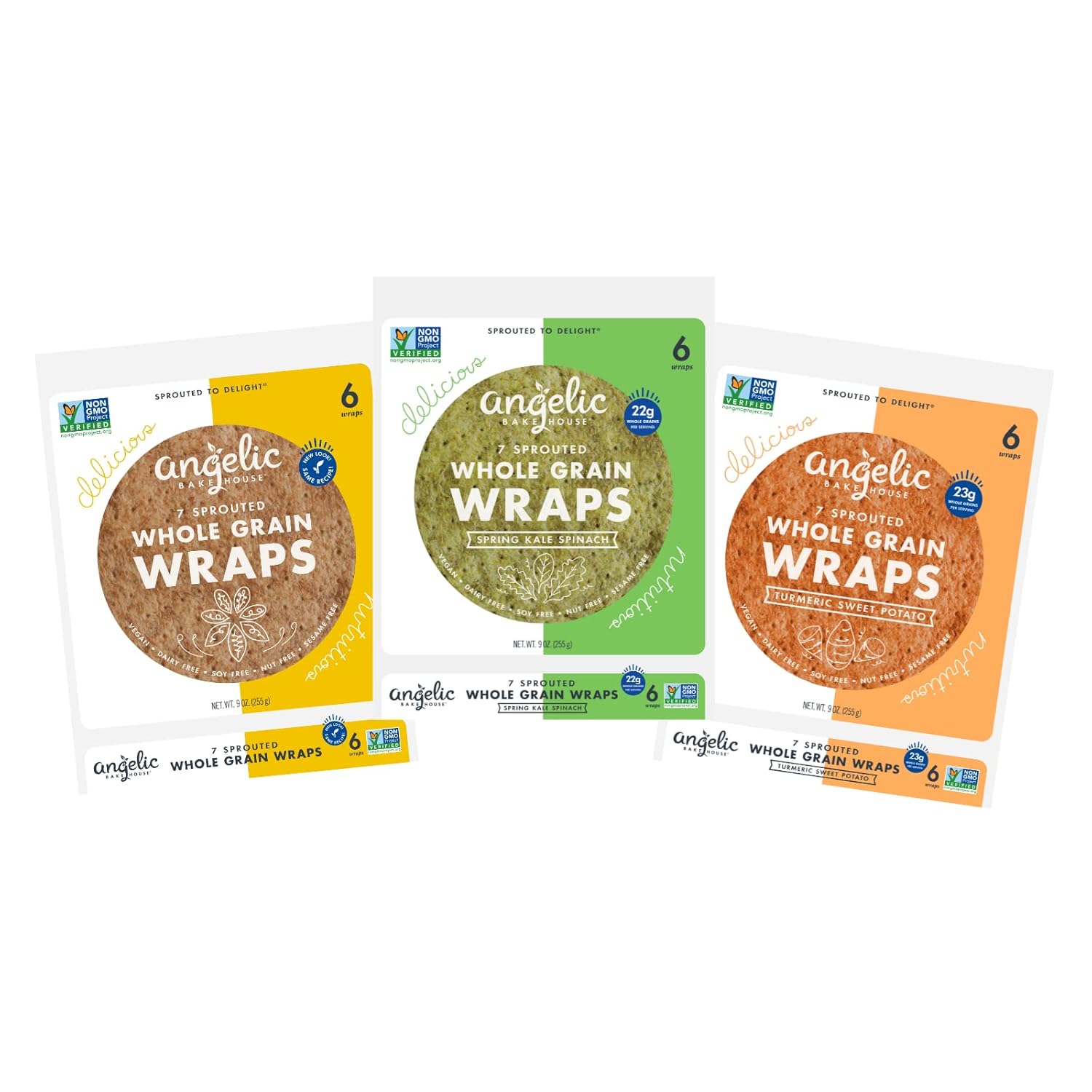 Amazon.com: Angelic Bakehouse Wraps / Tortilla Variety Pack â€“ 7-Grain ...