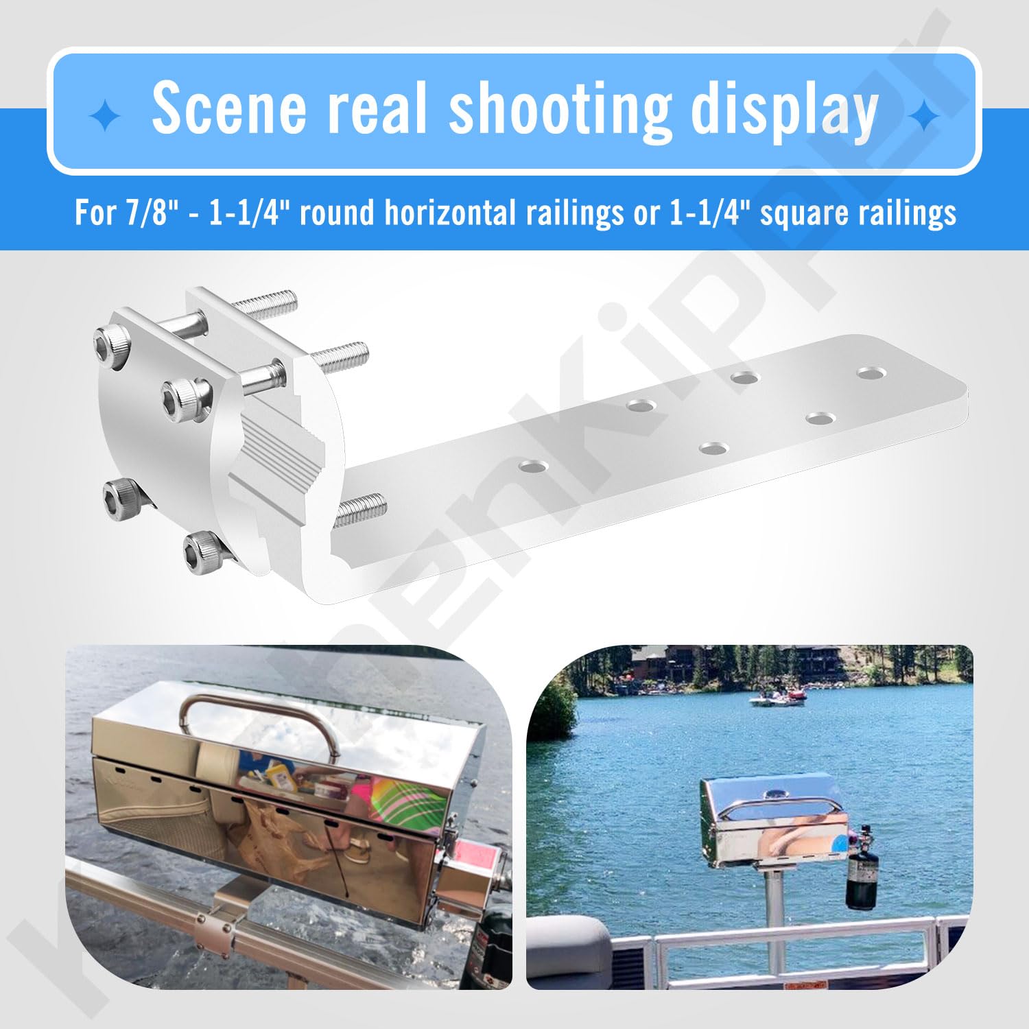 58182 Stow N' Go Grill Rail Mount Bracket, Compatible With Any Kuma