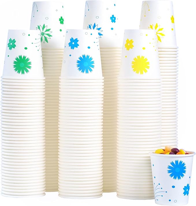Amazon.com: [300 Pack] 5 oz Paper Cups, Disposable Bathroom Cups, Small ...