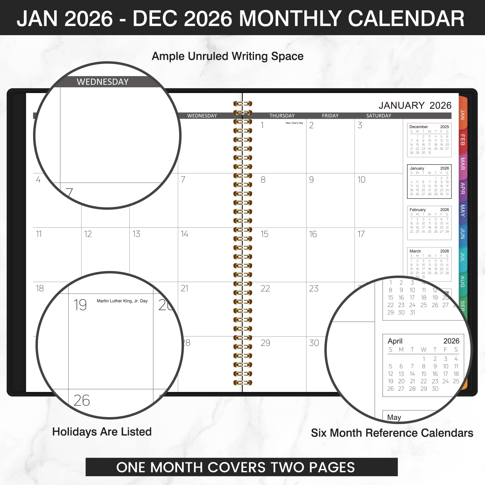 Snapklik.com : Artfan 2026 Monthly Planner - 2026 Planner, Jan 2026 ...