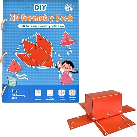 Amazon.com: Pull String 3D Geometry Learning Book, 3D Geometry Learning Book with Braided Rope ...