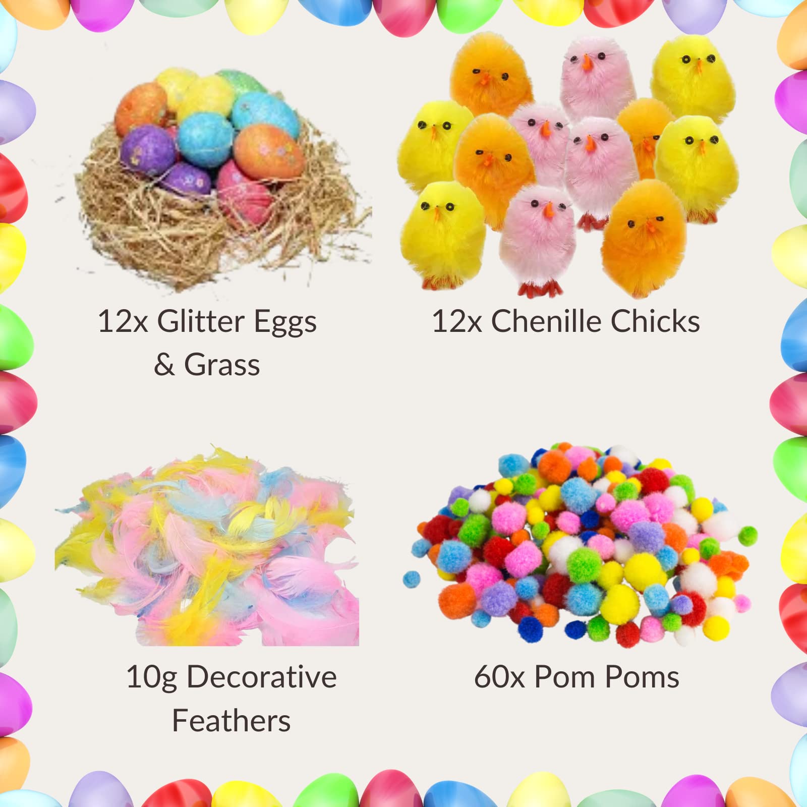 Easter Bonnet Kit Mega Pack – Make Your Own Easter Bonnet Hats Pink ...