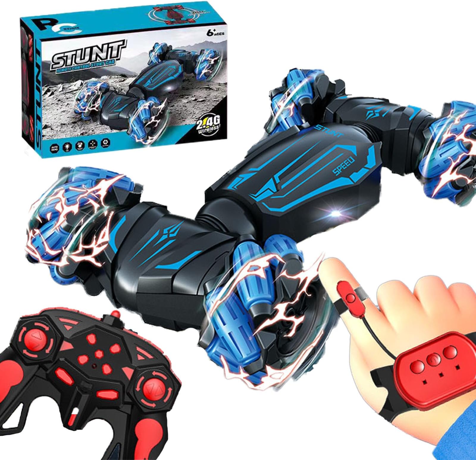 4WD Stunt Car RC Car Toy, Remote Control Car for Boys Adults,Hand ...