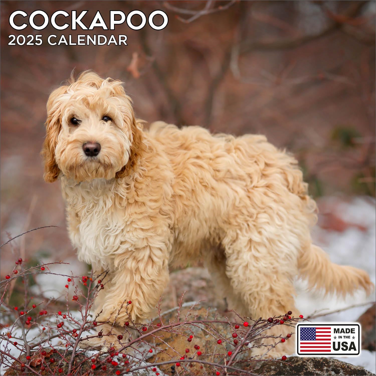 2025 Cockapoo Calendar - Dog Breed Wall Calendar - 12 x 24 Open - Thick ...