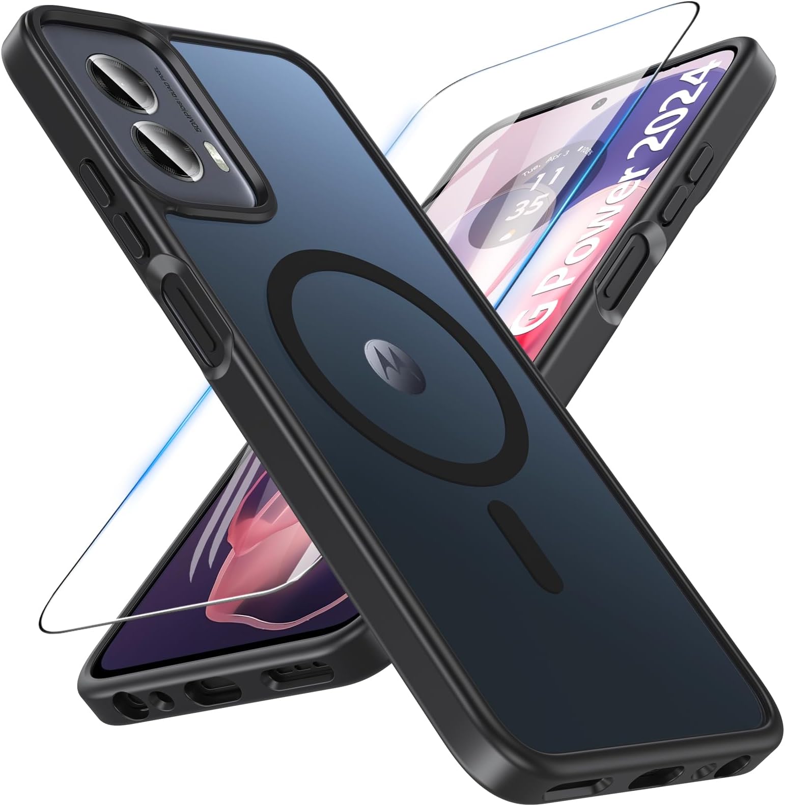 Amazon.com: for Moto G Power 5G 2024 Case: Dual Layer Protective Heavy ...